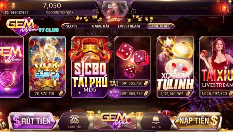 Gemwin - Cổng Game Bài Đổi Thưởng Uy Tín Hàng Đầu Châu Á
